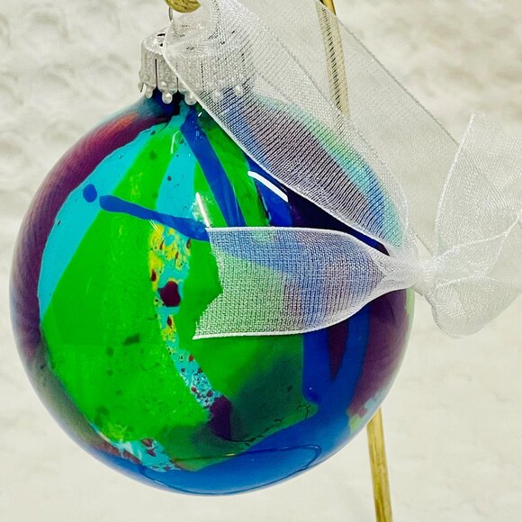 Mazz | Holiday | Hand Painted Glass Art Ornament | Poshmark